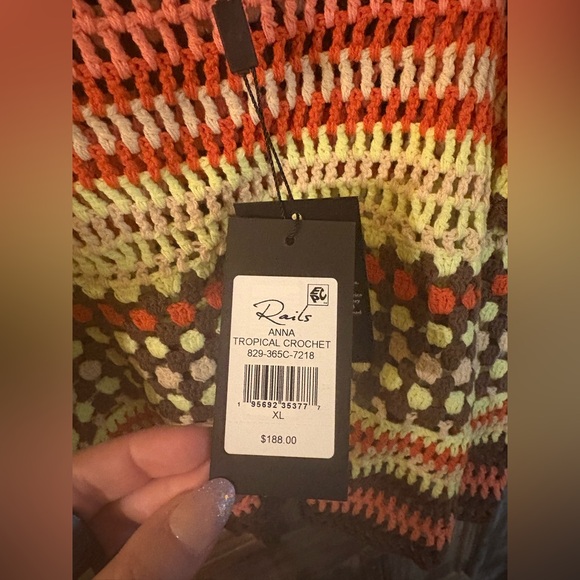 Rails | Tops | Nwt Rails Anna Tropical Crochet Top Xl | Poshmark